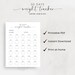 30 Days Weight Tracker Printable PDF Weight Loss Tracker Weight Loss ...