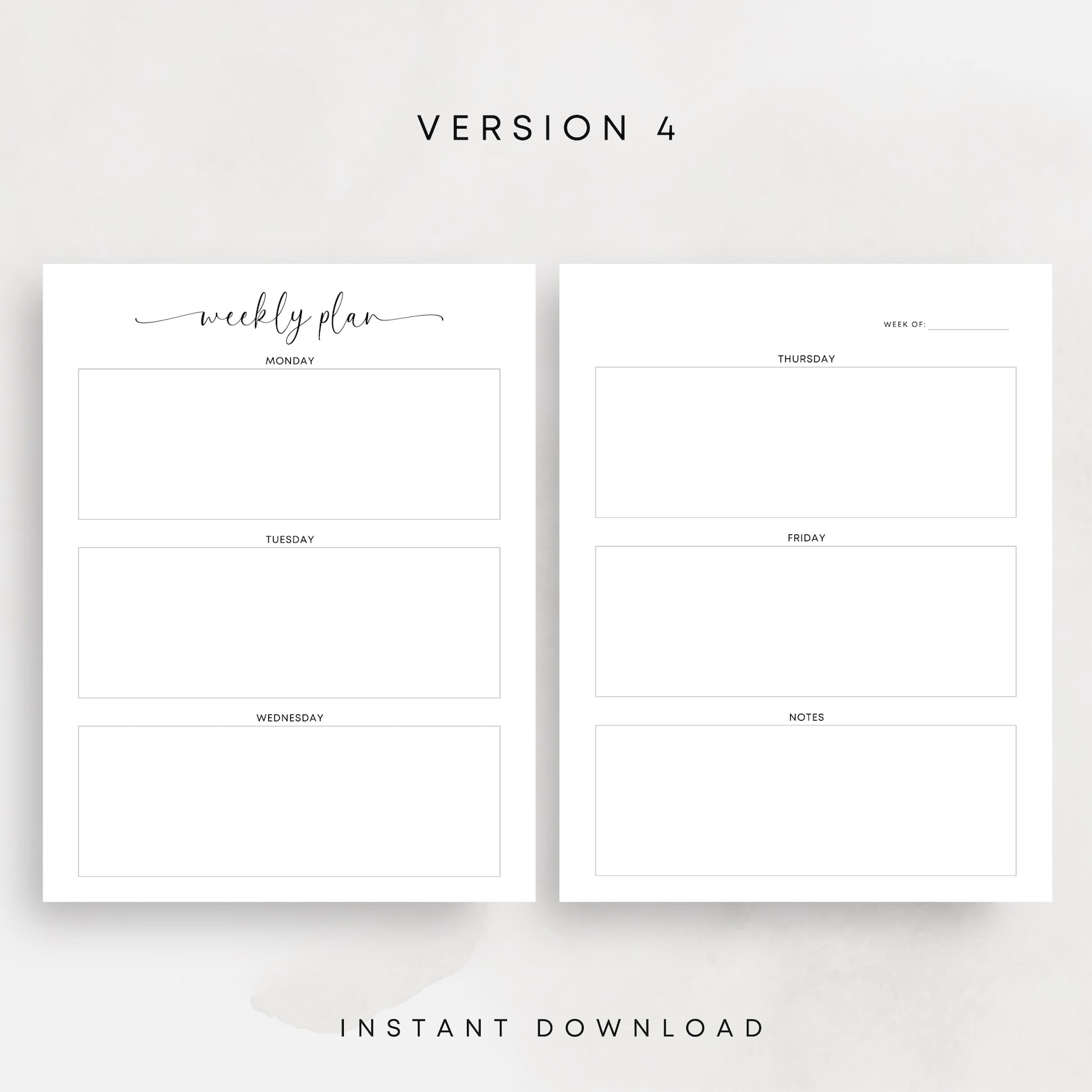 Weekly Journal on 2 Pages Weekly Gratitude Journal Weekly Planner ...