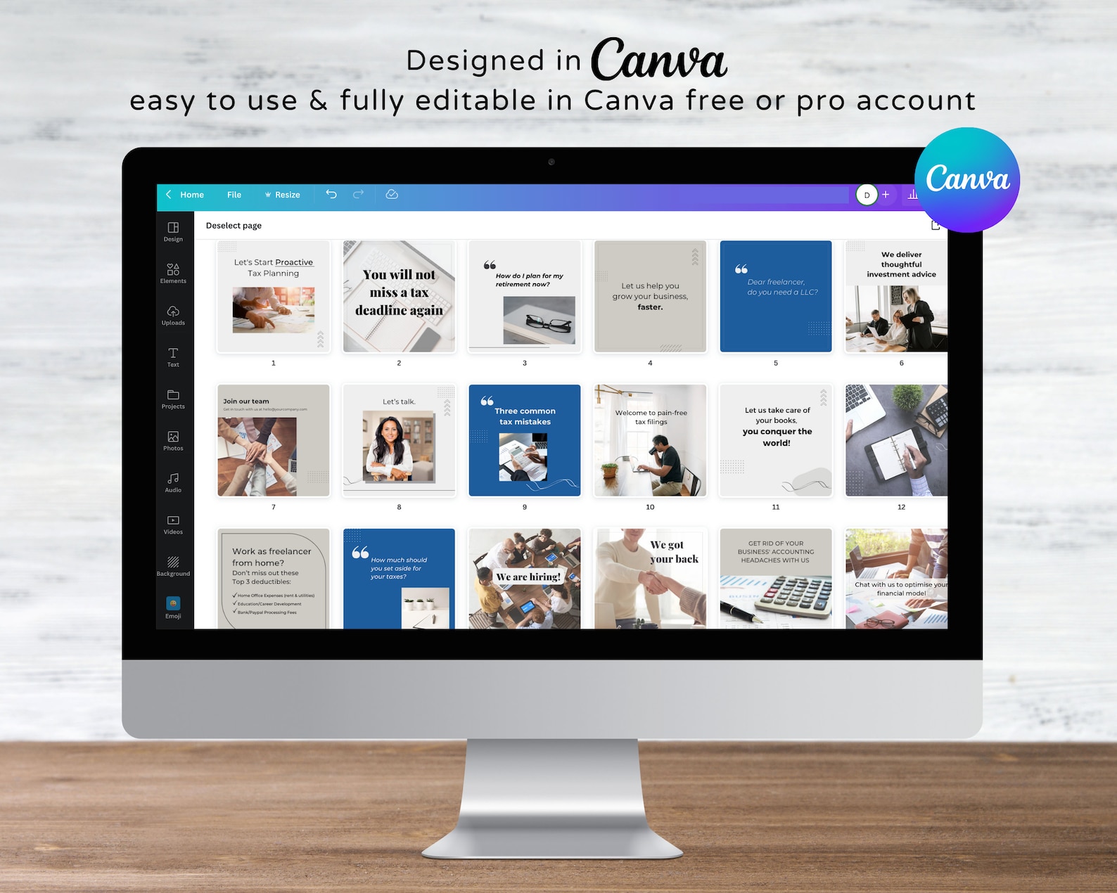 40 Linkedin Post for Accountant Linkedin Canva Template CPA Linkedin ...