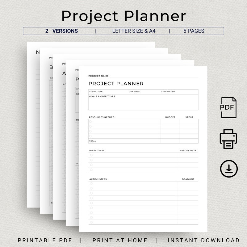 Project Planner - Etsy
