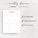 Minimalist Weekly Planner Printable Planner Inserts Portrait Weekly ...