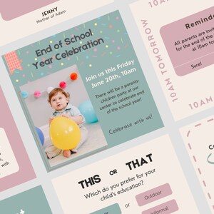 30 Preschool Daycare Facebook Engagement Post Canva Template Childcare ...