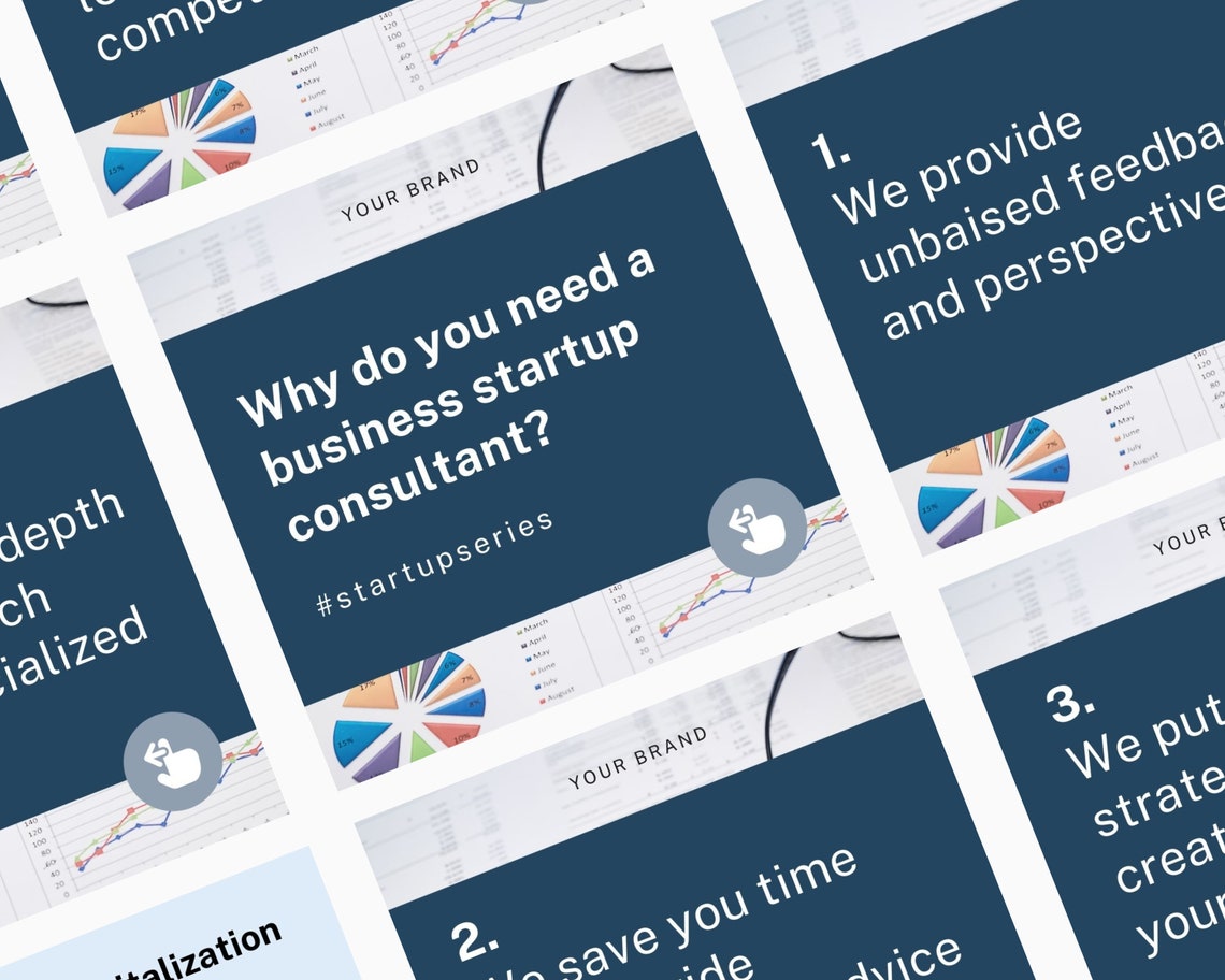 Business Consultant Carousel Post Business Linkedin Post Canva Template ...