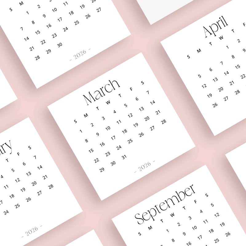 2026 Square Calendars - Etsy Canada