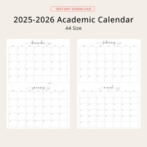 2025-2026 Academic Planner 2025 2026 School Year Calendar August 2025 ...