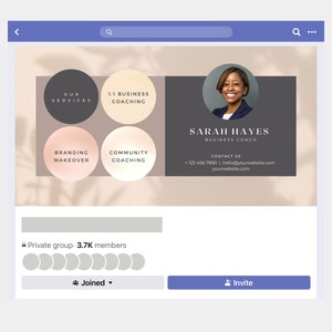 10 Facebook Banner for Business Coaches Canva Templates, Business ...