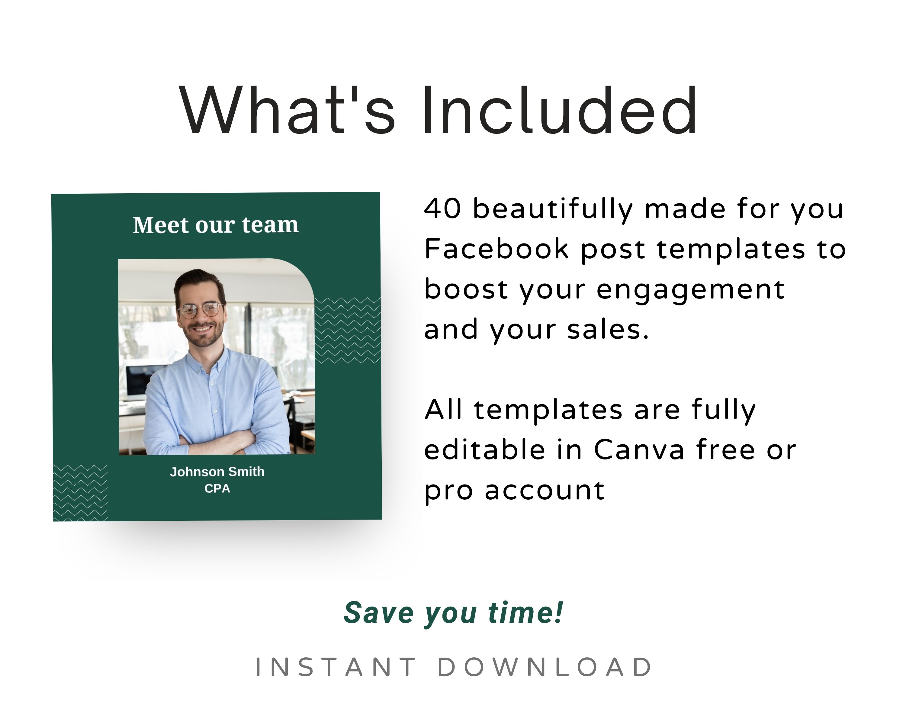 40 Accountant Facebook Post Canva Template Accountant CPA Facebook Page ...
