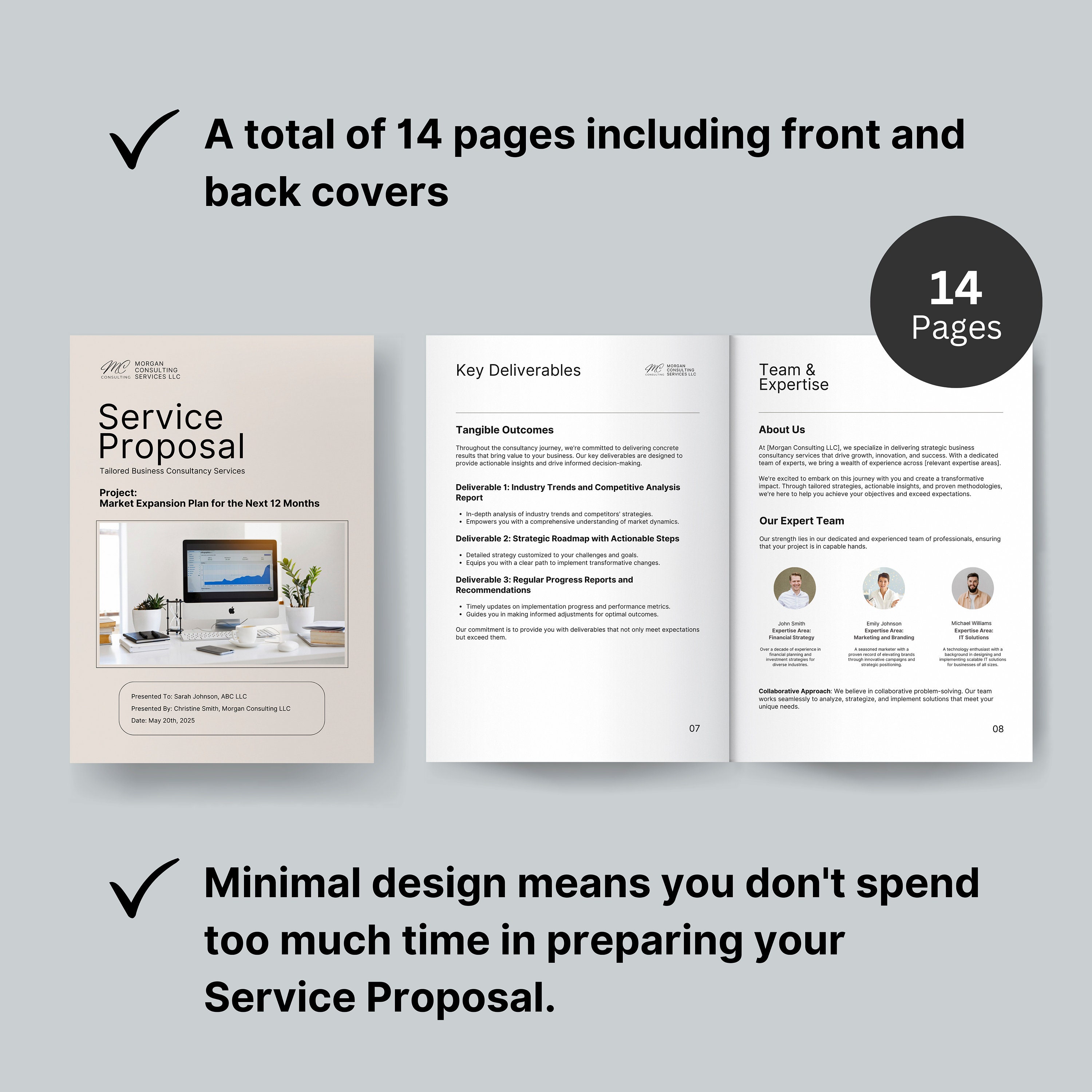 Service Proposal Template Editable Client Proposal Project Proposal ...