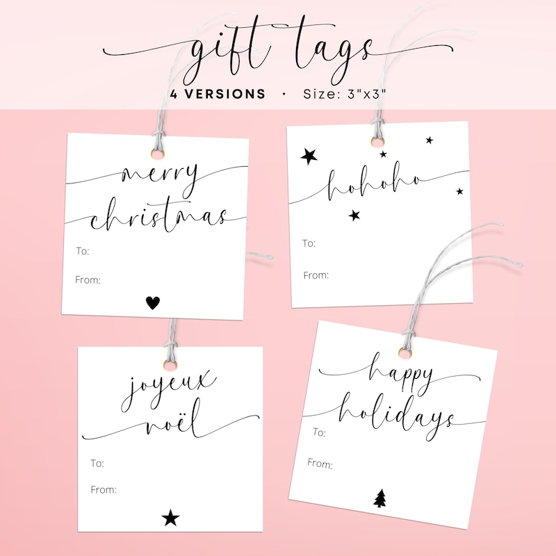 Printable Gift Tag - 60+ Gift Ideas for 2025