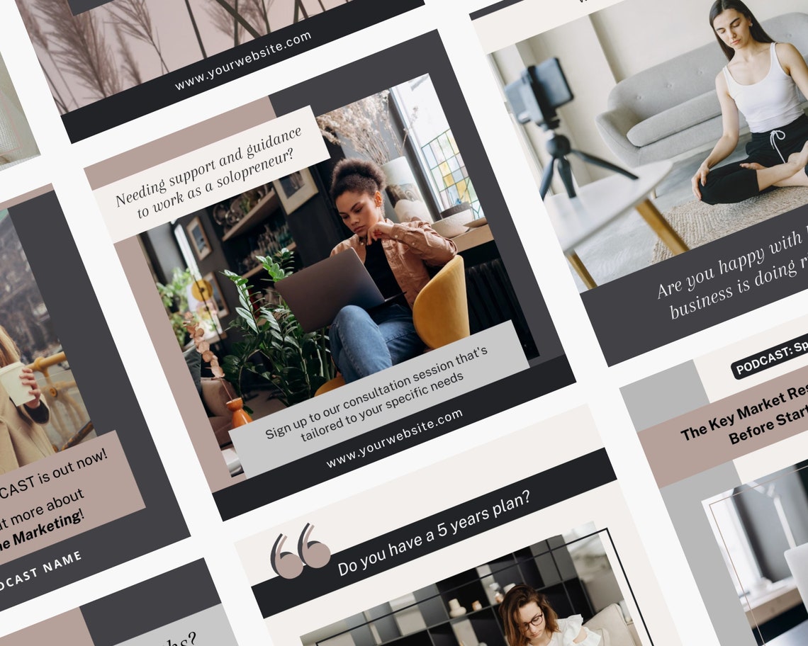 30 Business Coach Facebook Post Canva Templates Business - Etsy