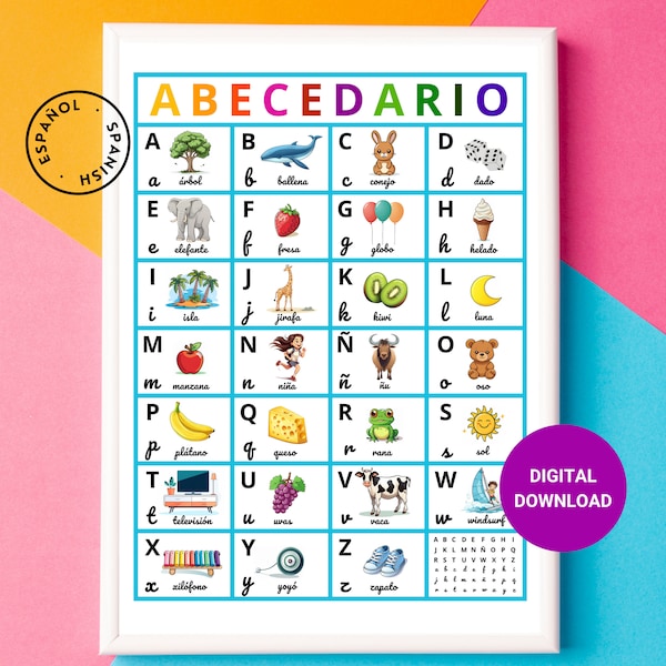 Spanish Alphabet - Etsy