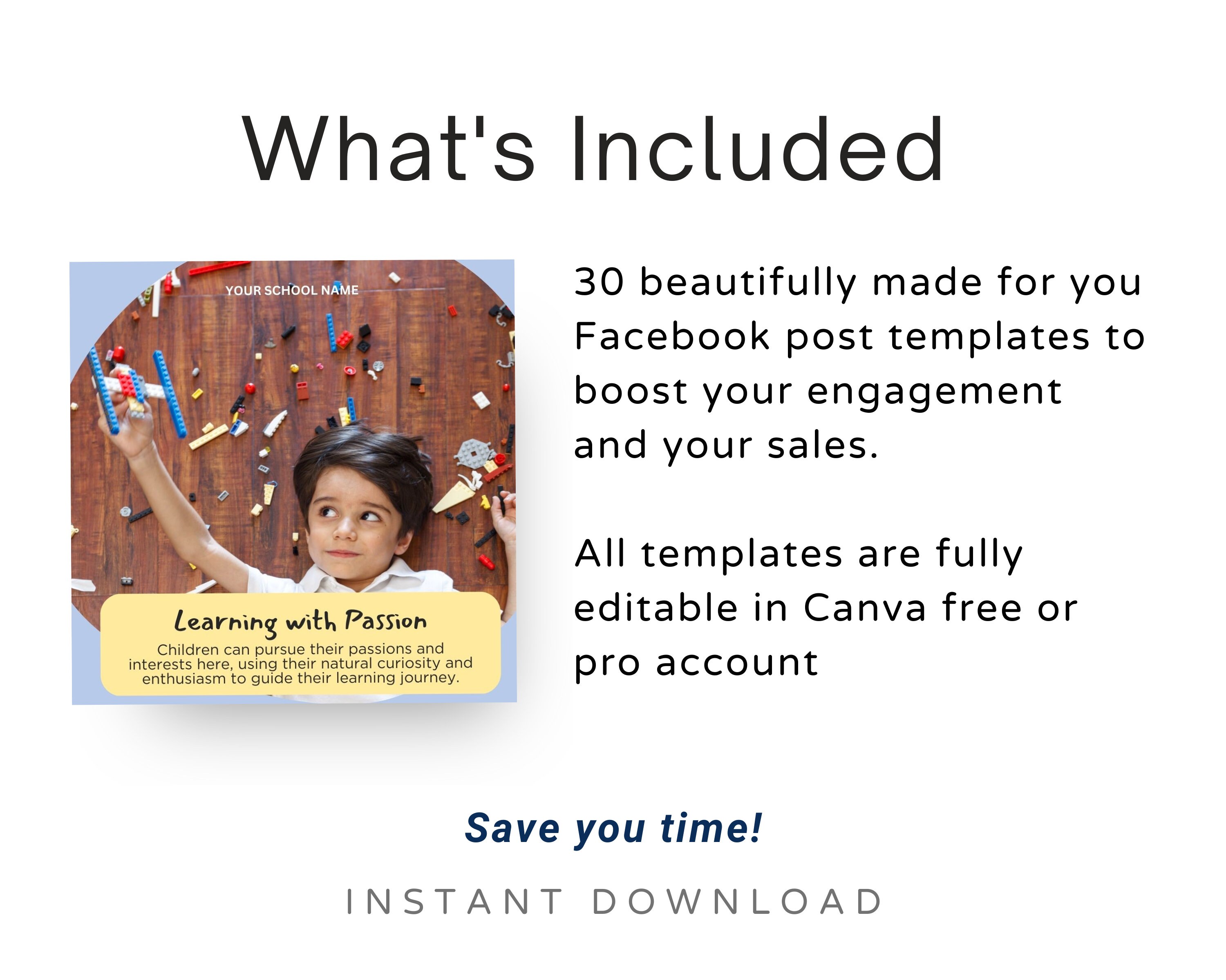 30 Montessori Kindergarten Facebook Canva Template Montessori Early ...