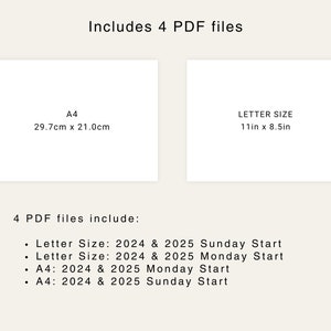 2024 & 2025 Calendar 2024 2025 Minimal Monthly Planner Landscape 2024 ...