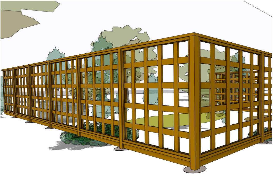 6' Half Lap Fence & Gate - DIY Plans - Etsy