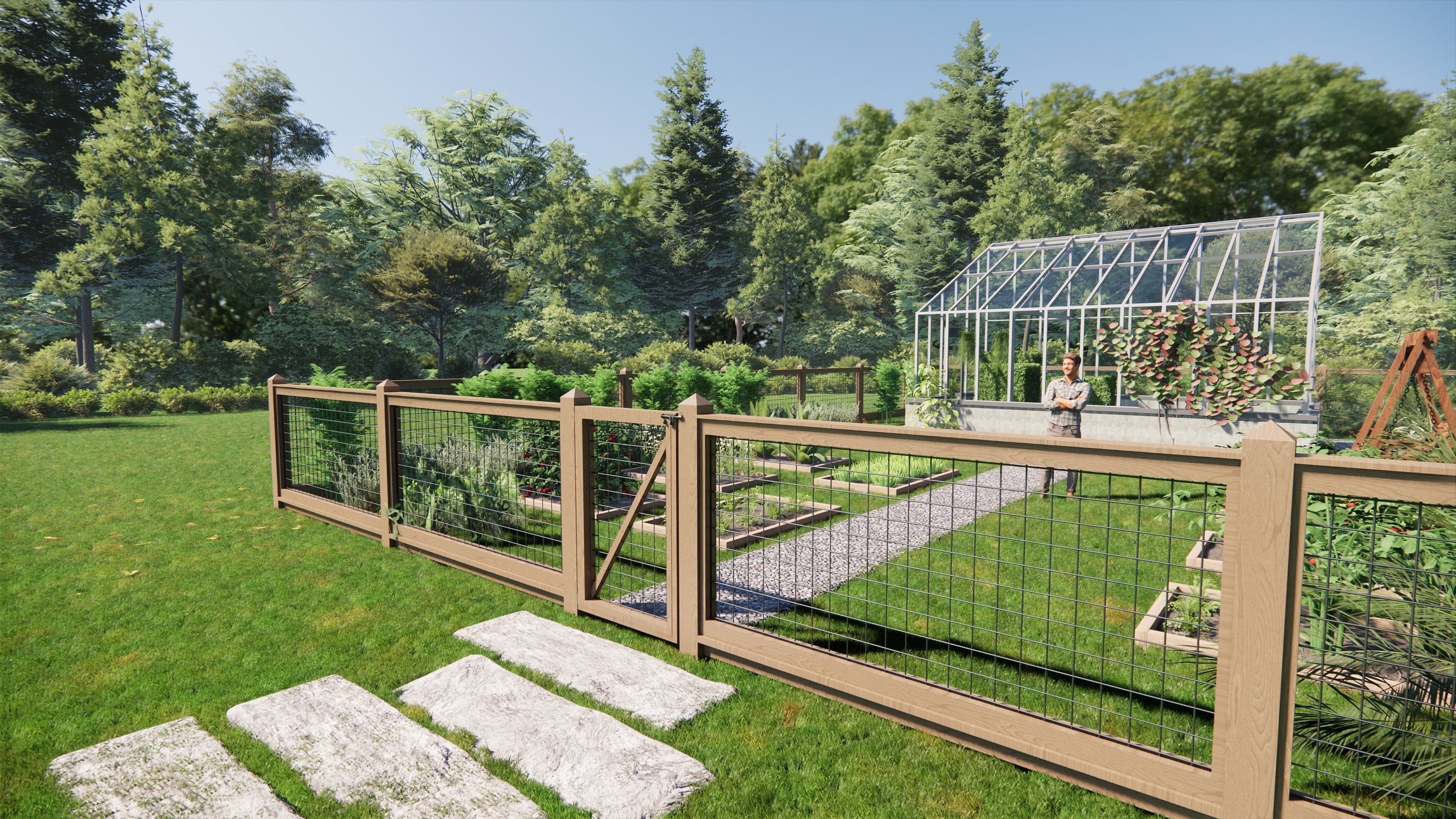 4x8 Wire Panel - Garden Fence Panel & Gate Plans - Etsy