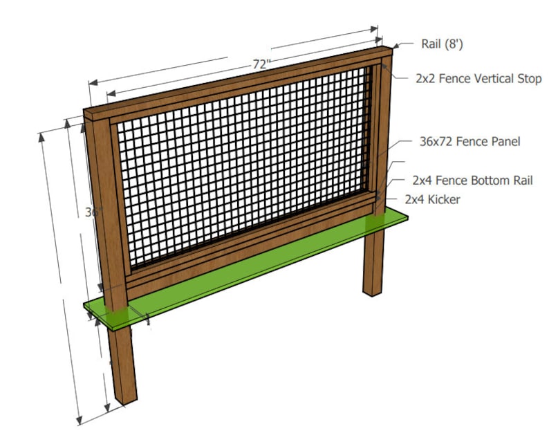 Wood & Steel - Fence Panel Plans - Etsy