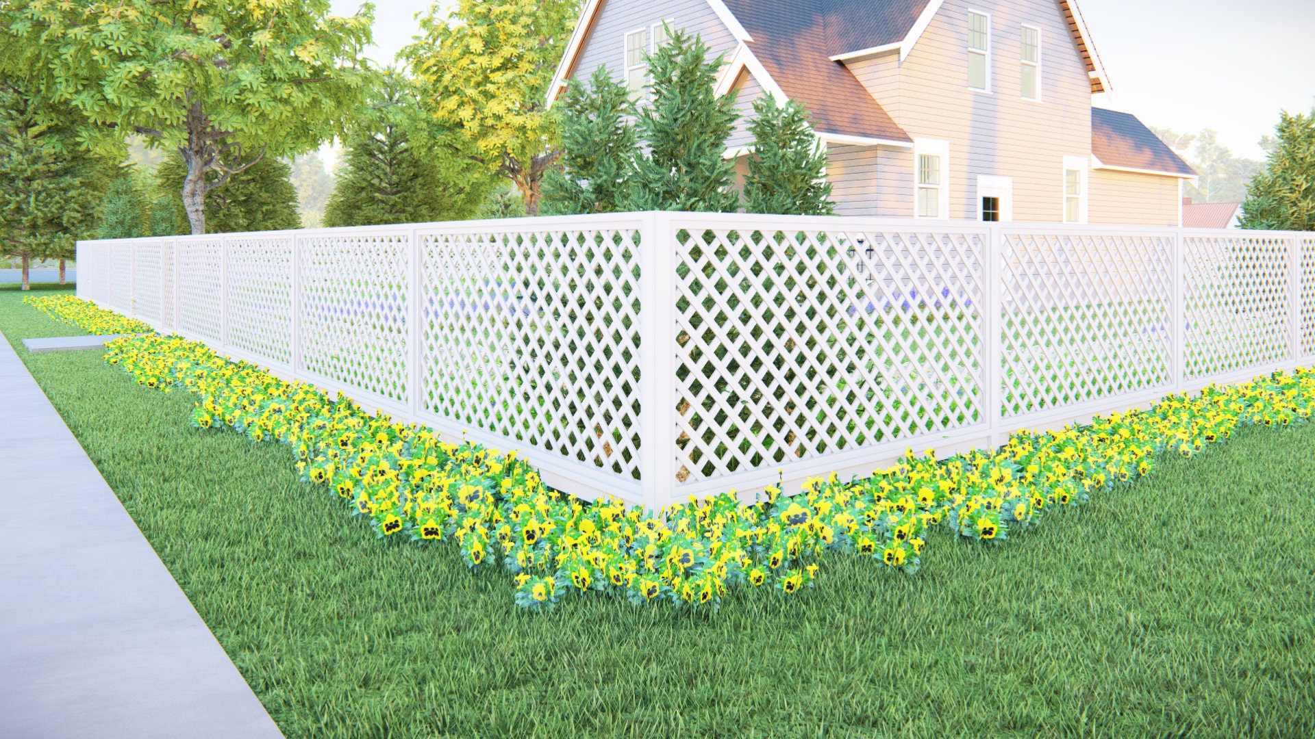 Lattice Fence Panel Plans With Gate - Etsy