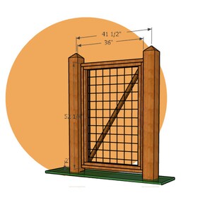 4x8 Wire Panel - Garden Fence Panel & Gate Plans - Etsy