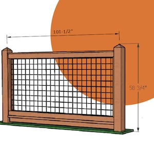 4x8 Wire Panel - Garden Fence Panel & Gate Plans - Etsy