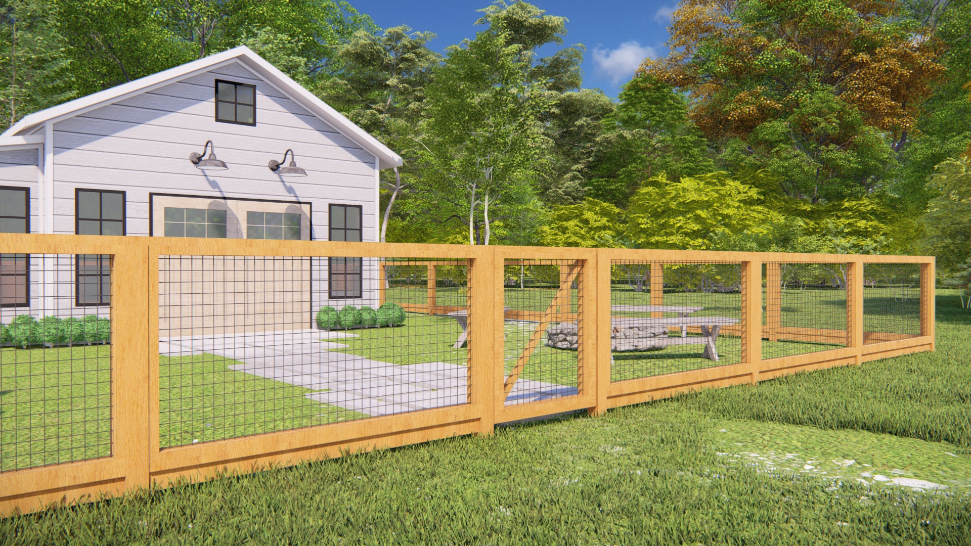 Wood & Steel - Fence Panel Plans - Etsy