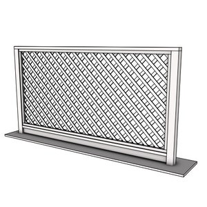Lattice Fence Panel Plans With Gate - Etsy