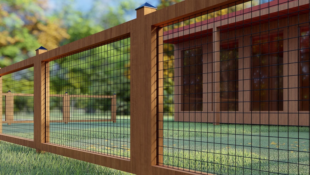 Wood & Steel Fence Panel Plans - Etsy