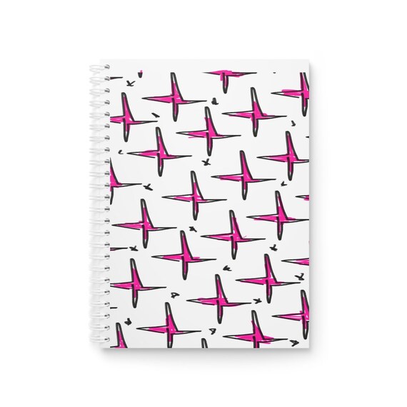 All of the Pink Stars Spiral Notebook - Etsy