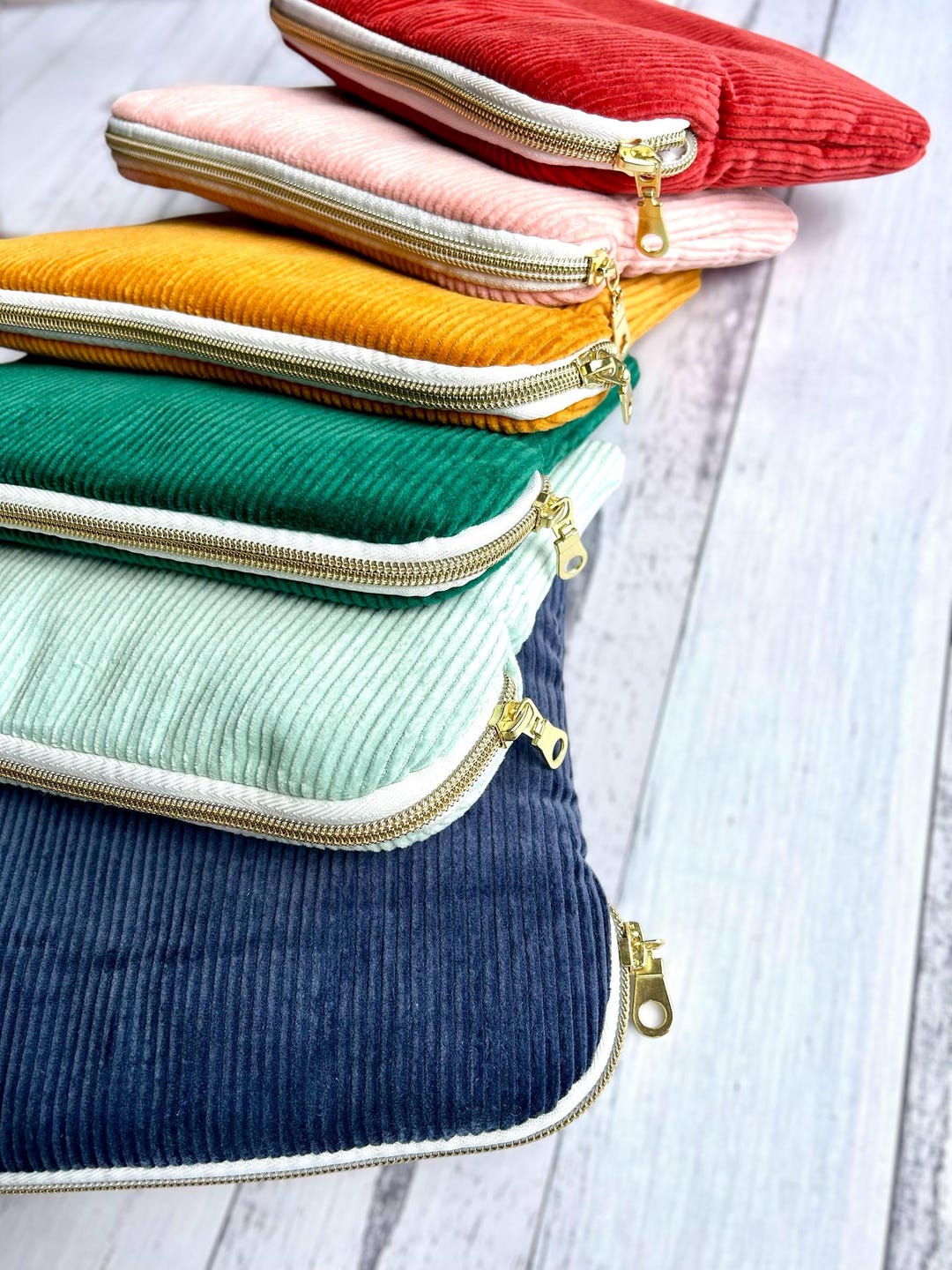 Corduroy Kindle Zipper Cover | Kindle Pouch | E-reader Pouch | Padded ...