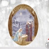 Watercolour Nativity Scene Window Decal Set Christmas Story Window ...