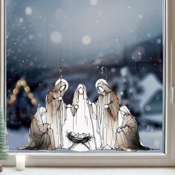 Christmas Window Cling - Etsy