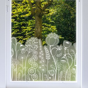 Floral Window Decal by Dizzy Duck Frosted Privacy Window - Etsy