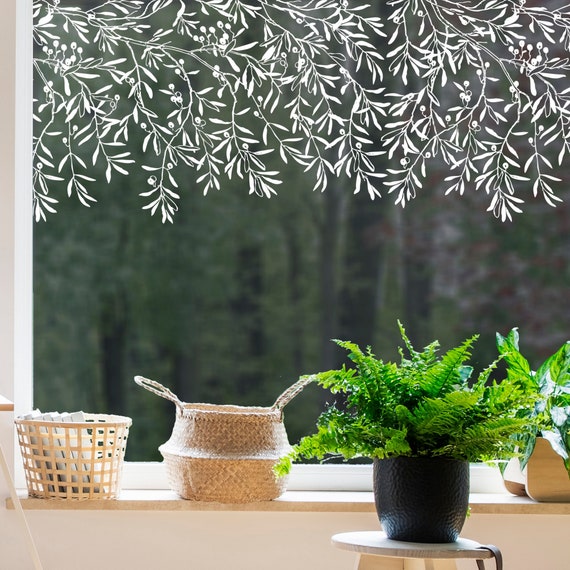 Leaves Trail Border Window Sticker Tree Branch Window Decal - Etsy