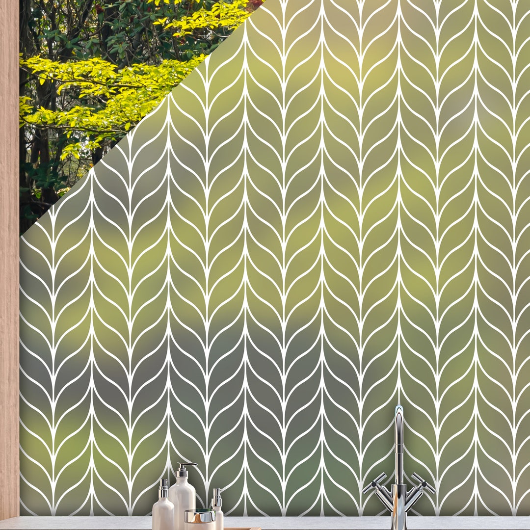 Frosted Privacy Window Decal Sricker - Dizzy Duck Art Deco Decorative ...