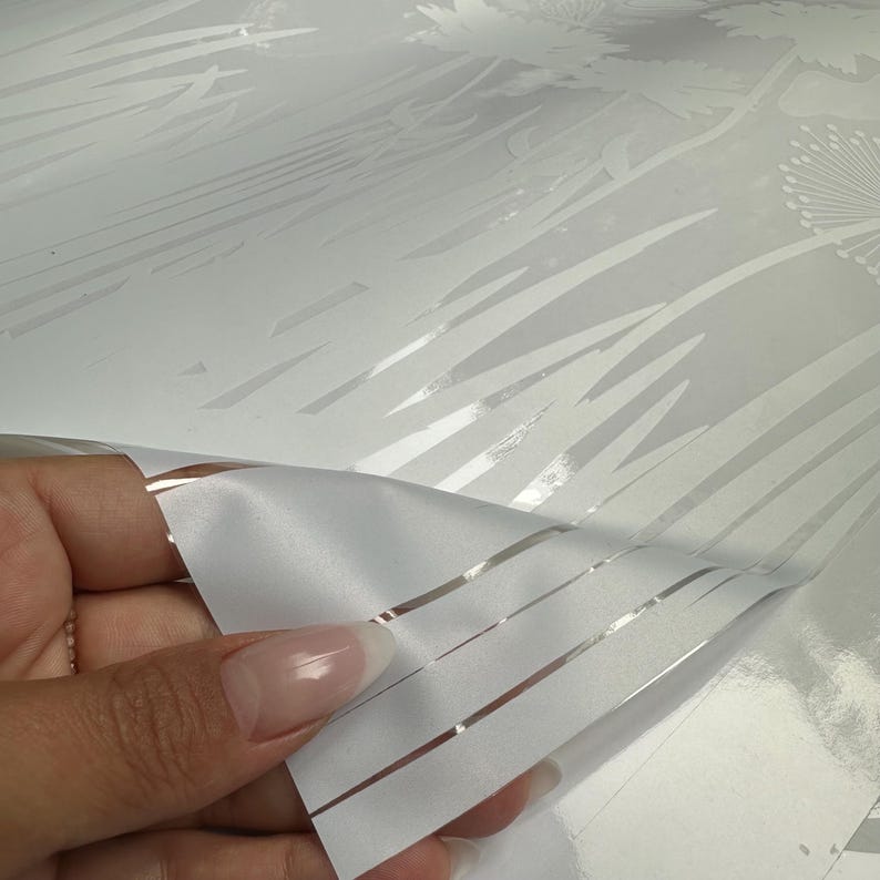 Dizzy Duck White Privacy Film Window Decal Border - Reusable Static ...