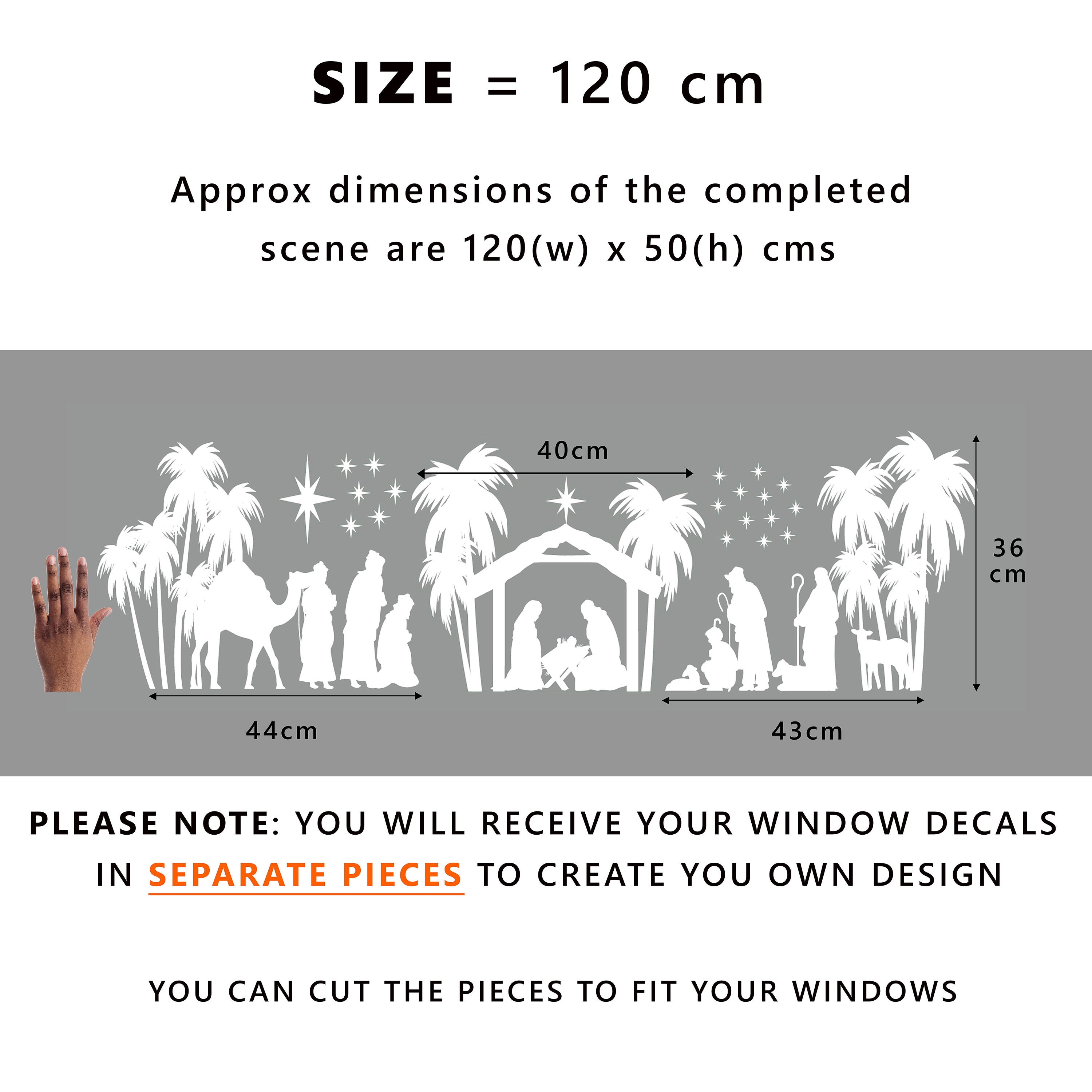 Christmas Nativity Scene Window Sticker Decal Dizzy Duck - Etsy