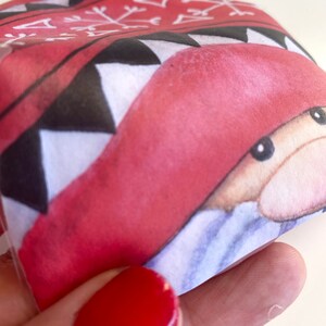 3 Christmas Gnome Window Cling Decal - Red Peeping Gonk Stickers by ...