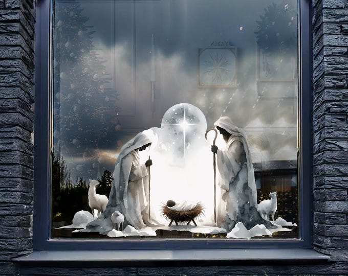 Light up Rustic Wood Nativity Scene Handpainted and Handcrafted With ...