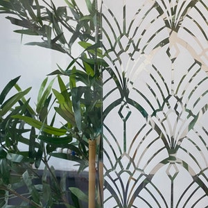 Art Deco Privacy Window Border - Chicago Window Privacy Sticker Decal ...