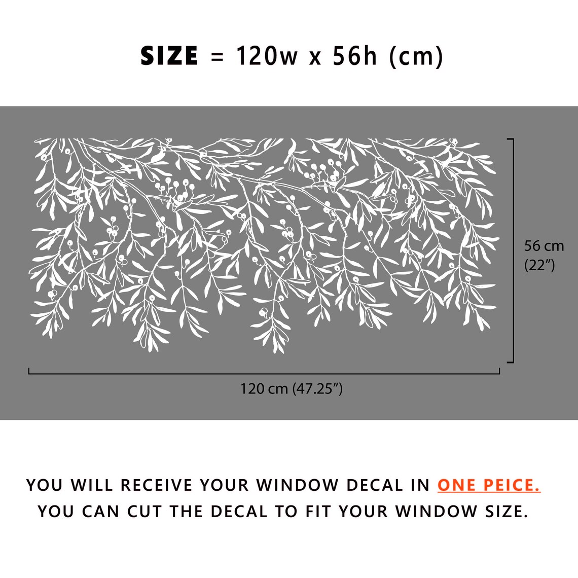 Leaves Trail Border Window Sticker Tree Branch Window Decal - Etsy