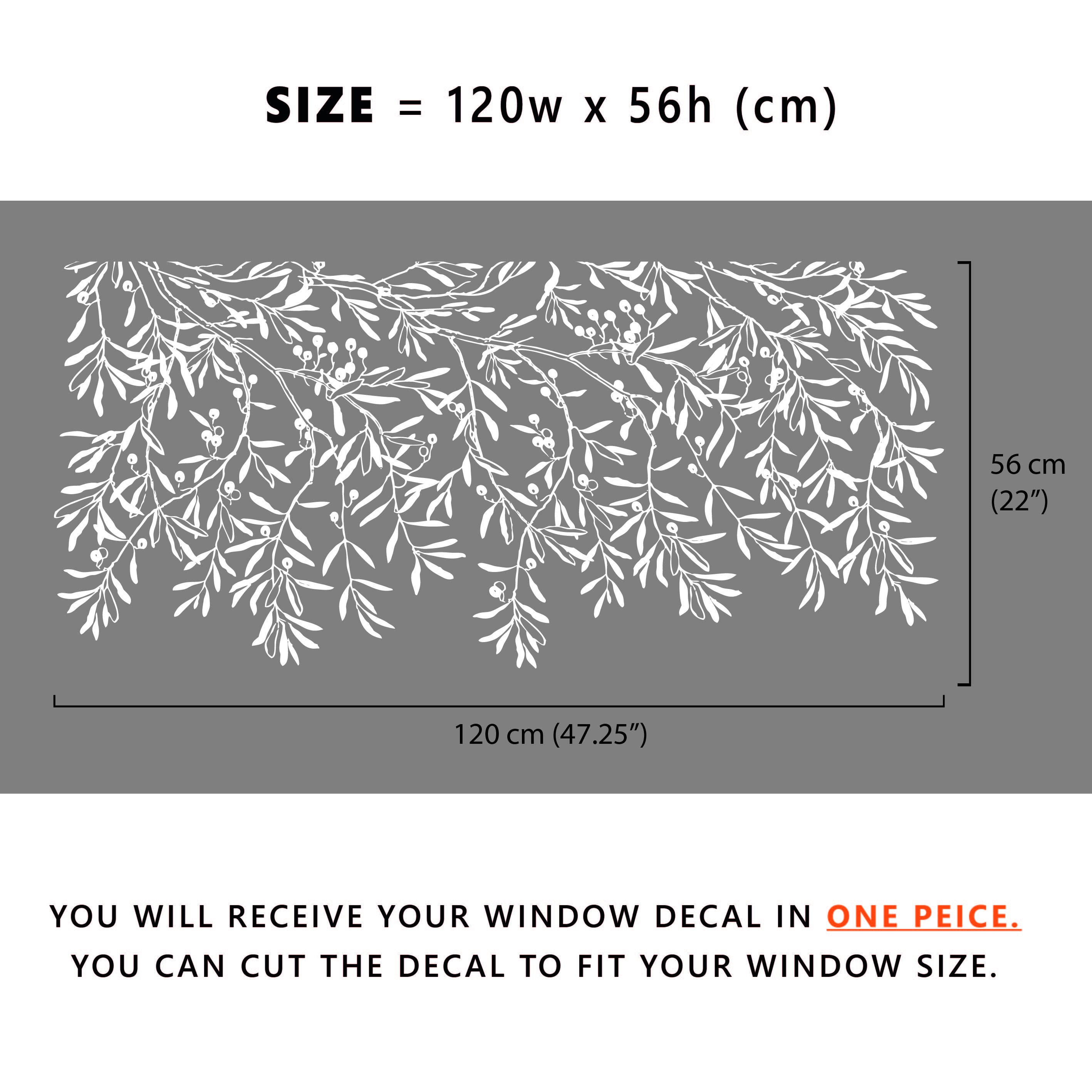 Leaves Trail Border Window Sticker Tree Branch Window Decal - Etsy