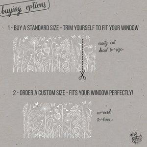 Floral Window Decal by Dizzy Duck Frosted Privacy Window Film Custom ...