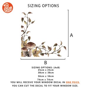 Autumn Window Decal for Fall Decoration Autumn Woodland - Etsy