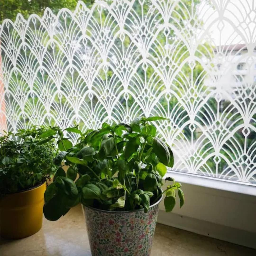 Art Deco Privacy Window Border Chicago Window Privacy Sticker Decal by ...