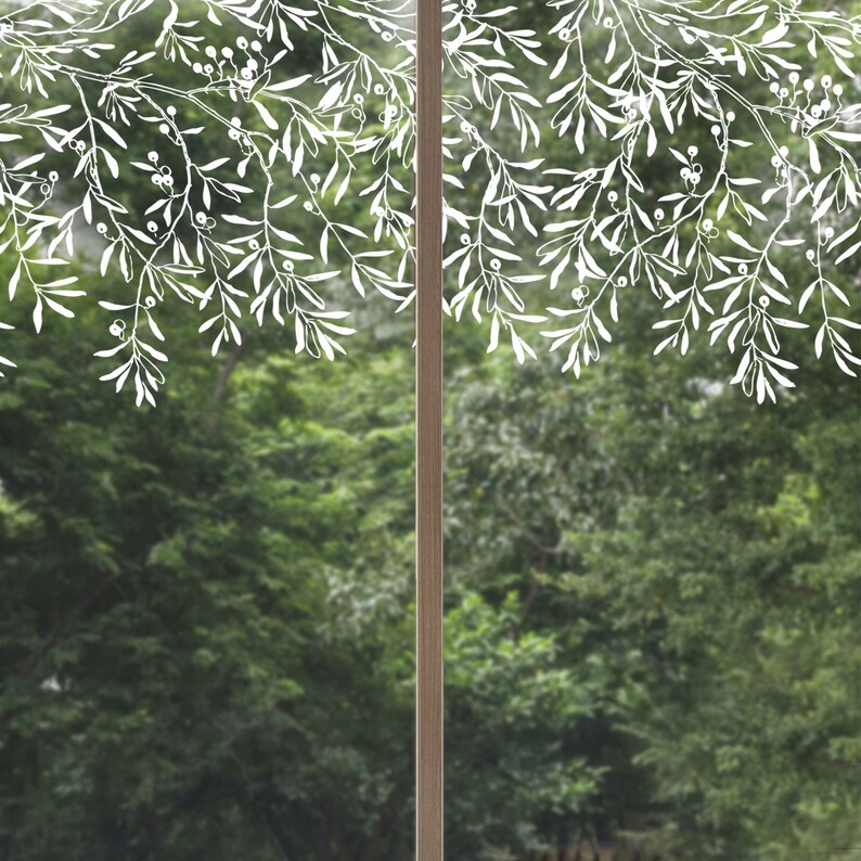 Leaves Trail Border Window Sticker Tree Branch Window Decal - Etsy