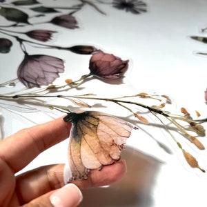 2x Floral Window Decal Corners - Wild Flower Meadow Window Stickers ...