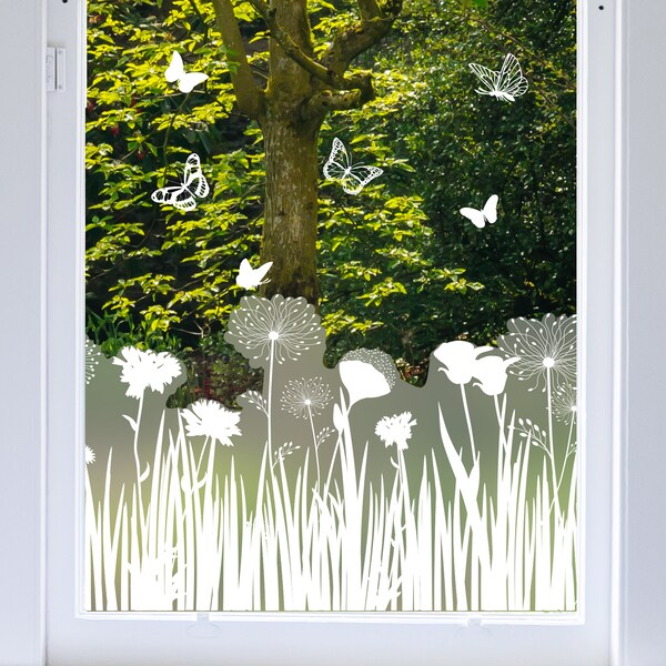 Wild Flowers Double Sided Window Sticker - Etsy Australia