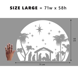 Nativity Window Sticker - Dizzy Duck Designs Nativity Scene Christmas ...