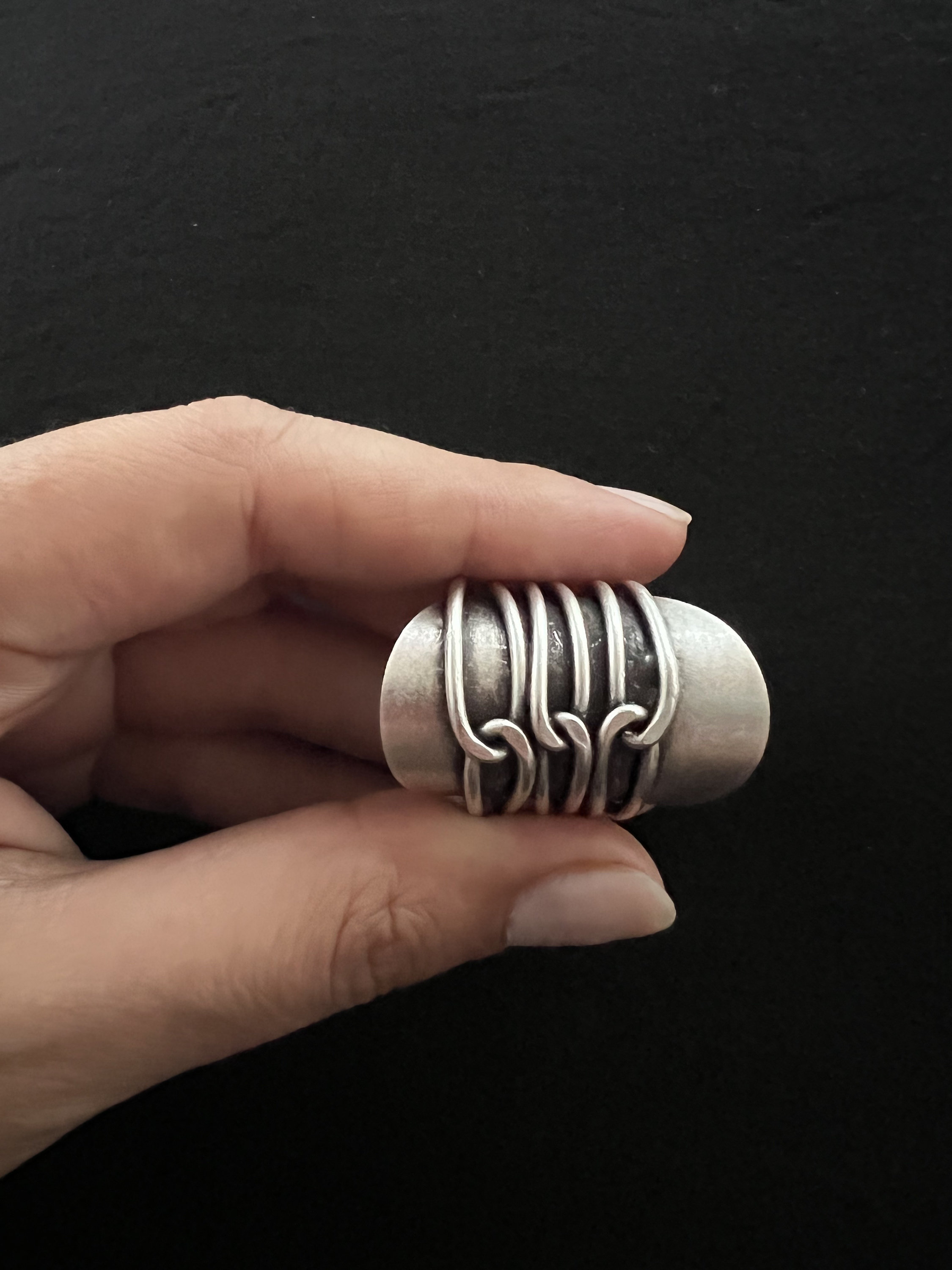 Brutalist Statement Ring, Bohemian Rings, Unique Rings, Gifts for Her ...