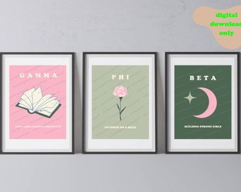 Gamma Phi Beta Wall Art - Etsy