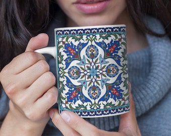 Pressed Flower Mug Wildflowers Coffee Mug Cottagecore Floral Nature Mug ...